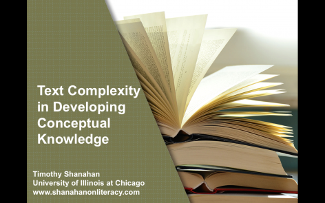 Text Complexity in Developing Conceptual Knowledge | Shanahan on Literacy