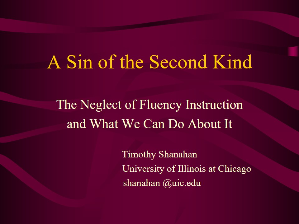 Teaching Fluency Instruction Shanahan On Literacy Teaching Fluency Instruction Shanahan On Literacy